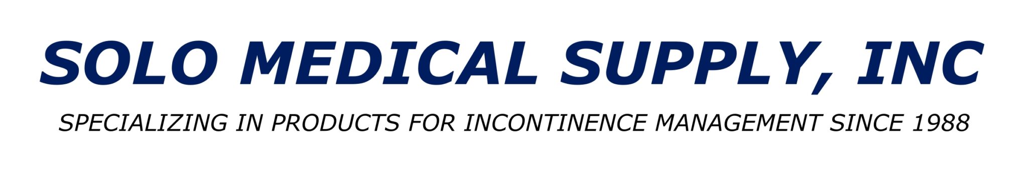 Solo Medical Supply, Inc – Specializing in Products for Incontinence ...